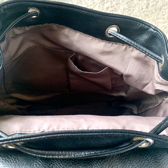Coofit | Bags | Jet Black Leather Backpack | Poshmark